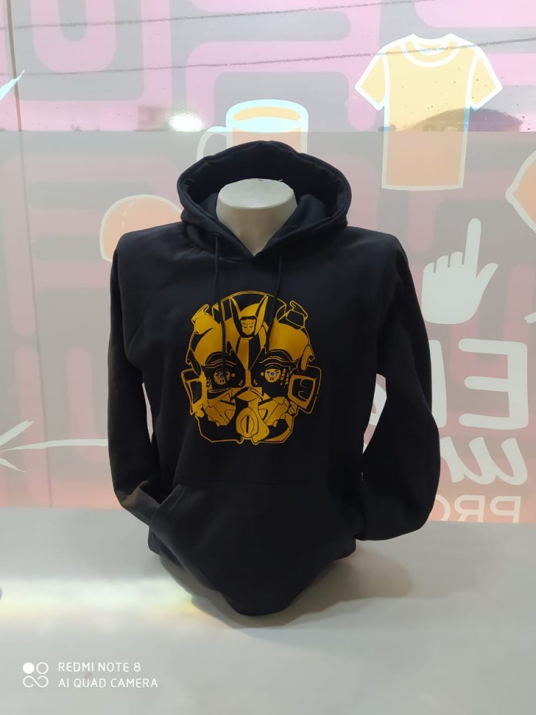 Hoodie Negro Rostro Bumblebee – Maku Colombia